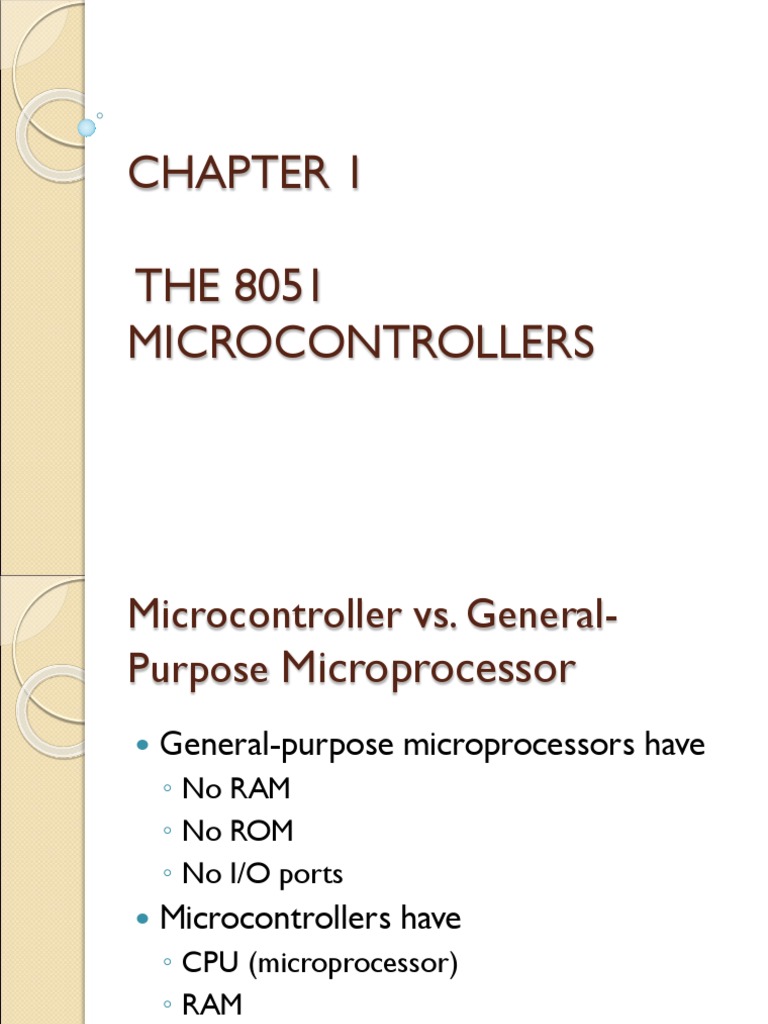 THE 8051 Microcontrollers | PDF | Microcontroller | Embedded System