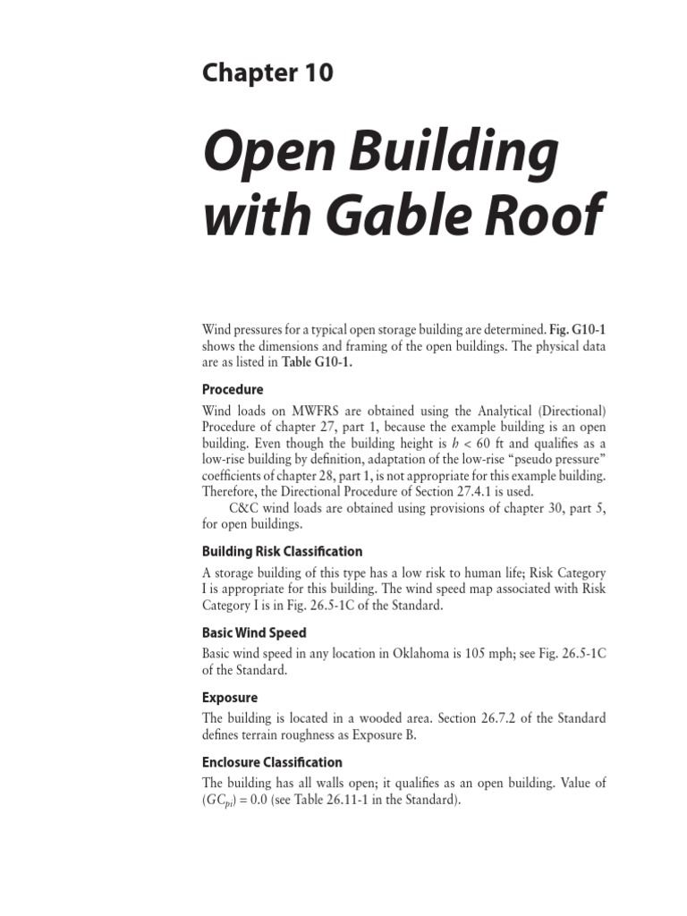 Open Building With Gable Roof: Procedure | PDF | Wound | Truss