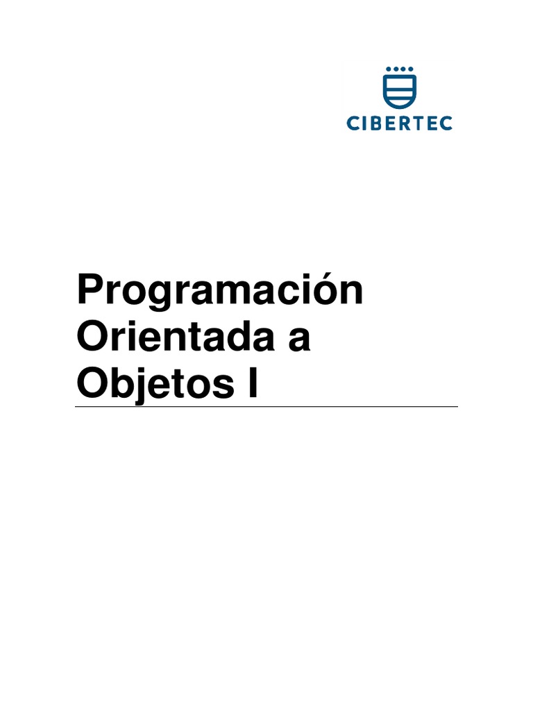 Manual Programacion Orientada A Objetos I Pdf Pdf Net Framework Objeto Informática