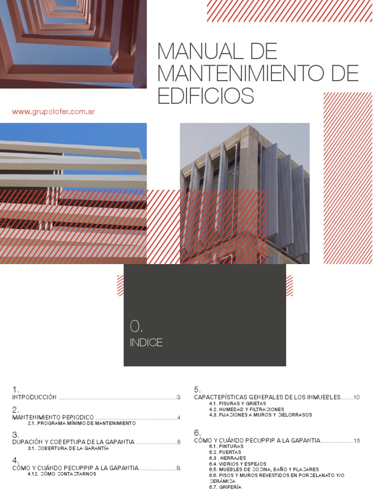 Manual de Mantenimiento de Edificios | PDF | Aluminio | Caldera