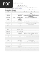 Italian Musical Terms | PDF | Tempo | Elements Of Music