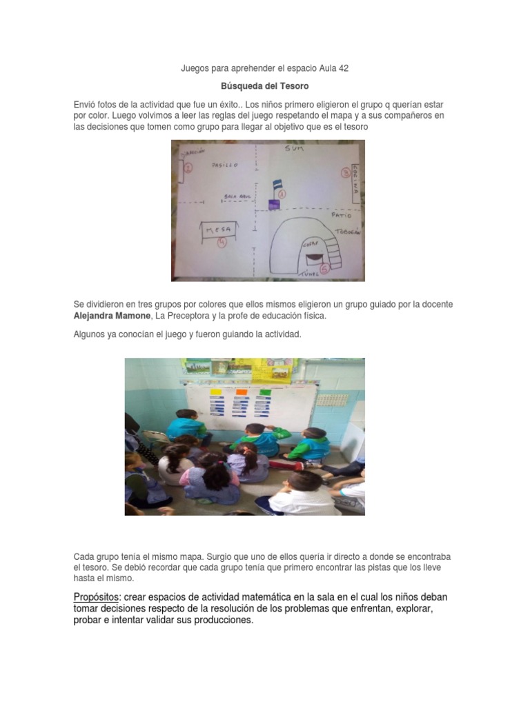 Búsqueda del Tesoro en el Aula 42 | PDF