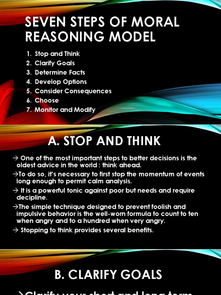Seven Steps of Moral Reasoning Model | PDF | Reason | Emergence