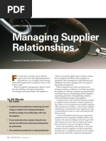 Carter's 10 Cs of Supplier Evaluation | PDF | Supply Chain | Customer