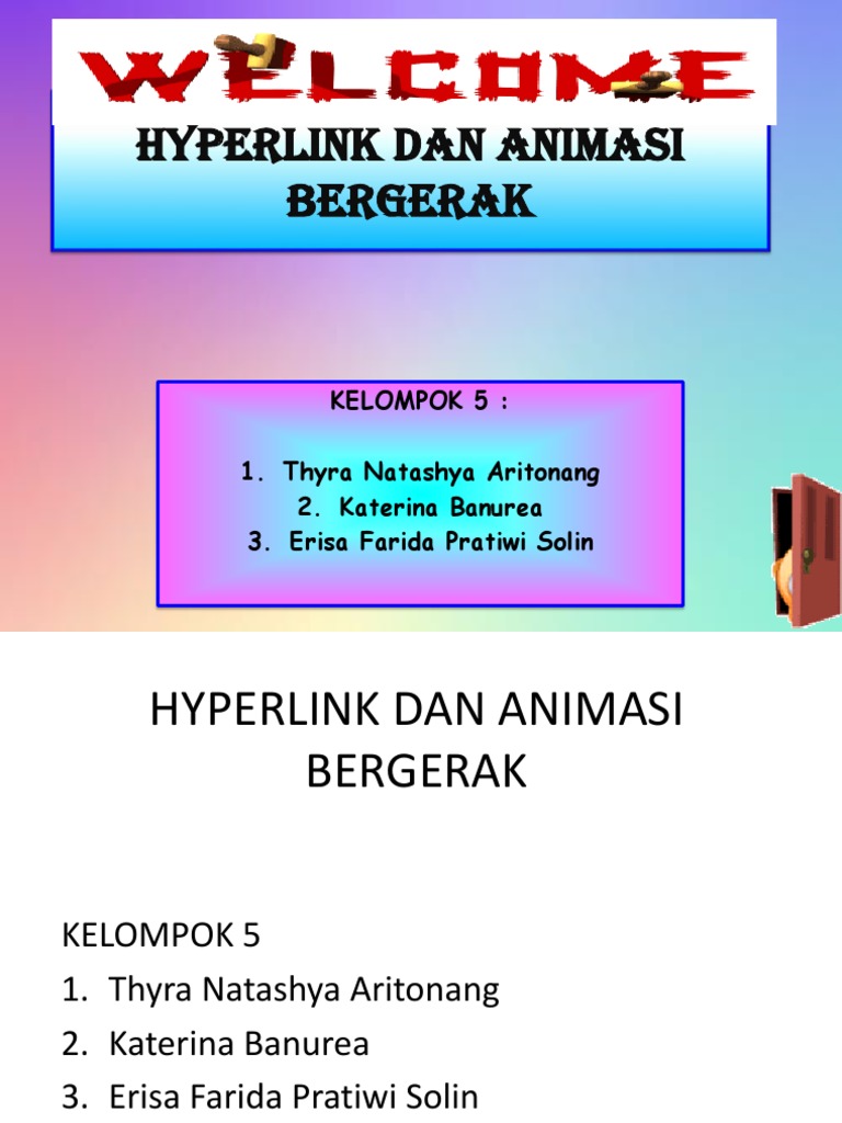 Hyperlink Dan Animasi Bergerak | PDF
