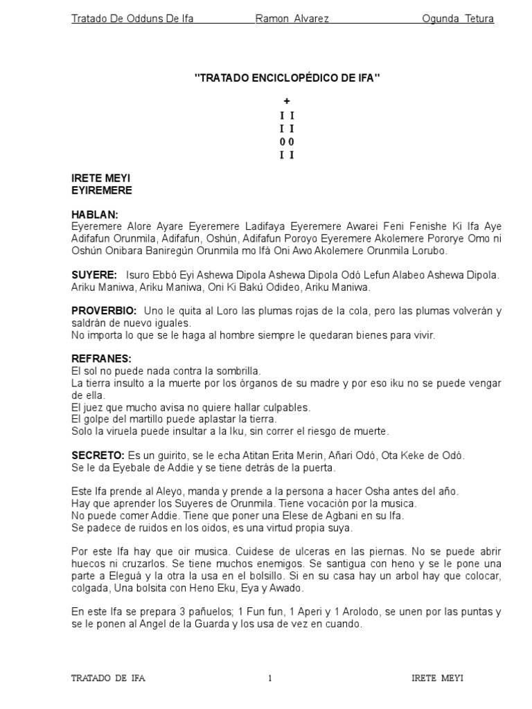 Irete Meyi | PDF | Santeria