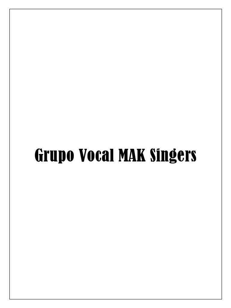MAK Singers | PDF | Coro | Granada