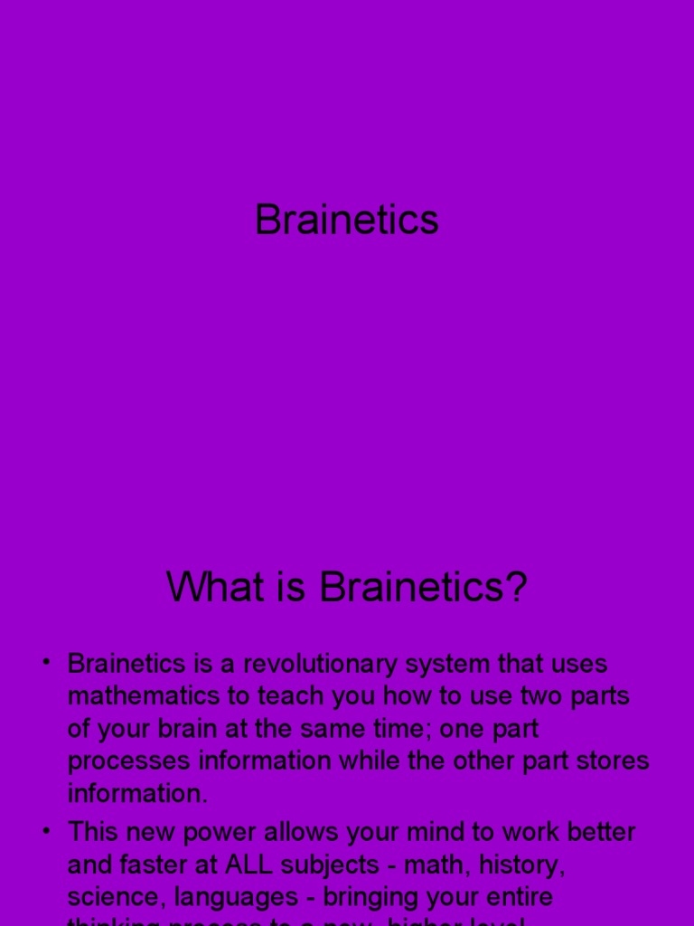 Brainetics | PDF | Numbers | Multiplication