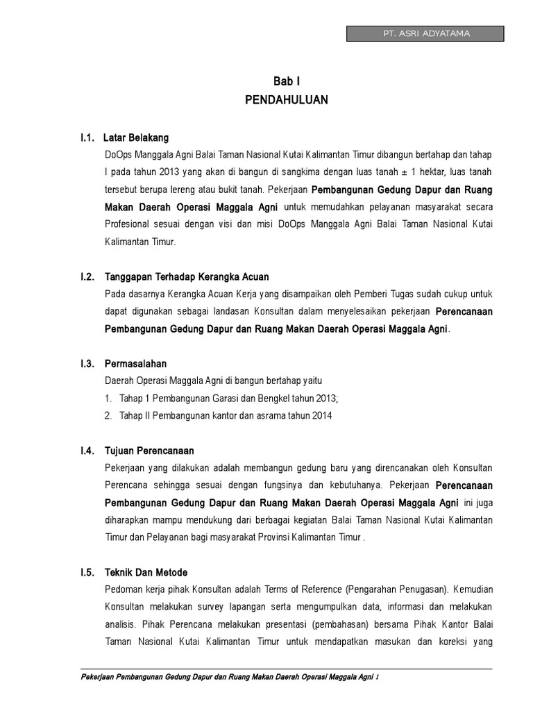 Lap Pendahuluan . | PDF