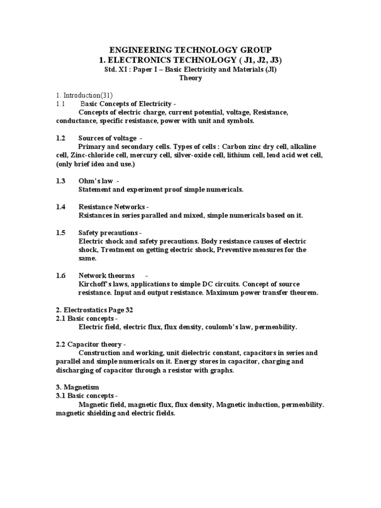 Basic Electricty Theory | PDF | Frequency Modulation | Operational Amplifier