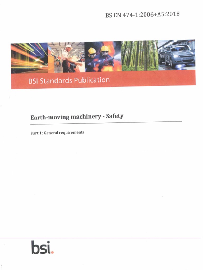 BS en 474-1 2006+a5 2018 | PDF