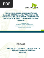Protocolo Prexor Informe | PDF | ruido