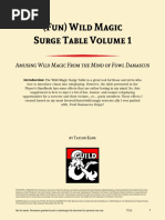 True d100 Wild Magic Table | PDF