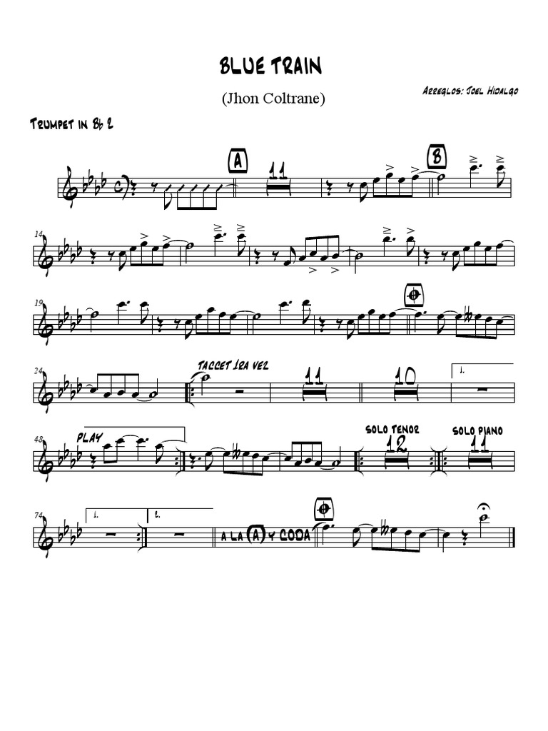 BLUE TRAIN - Trumpet in BB 2 PDF | PDF