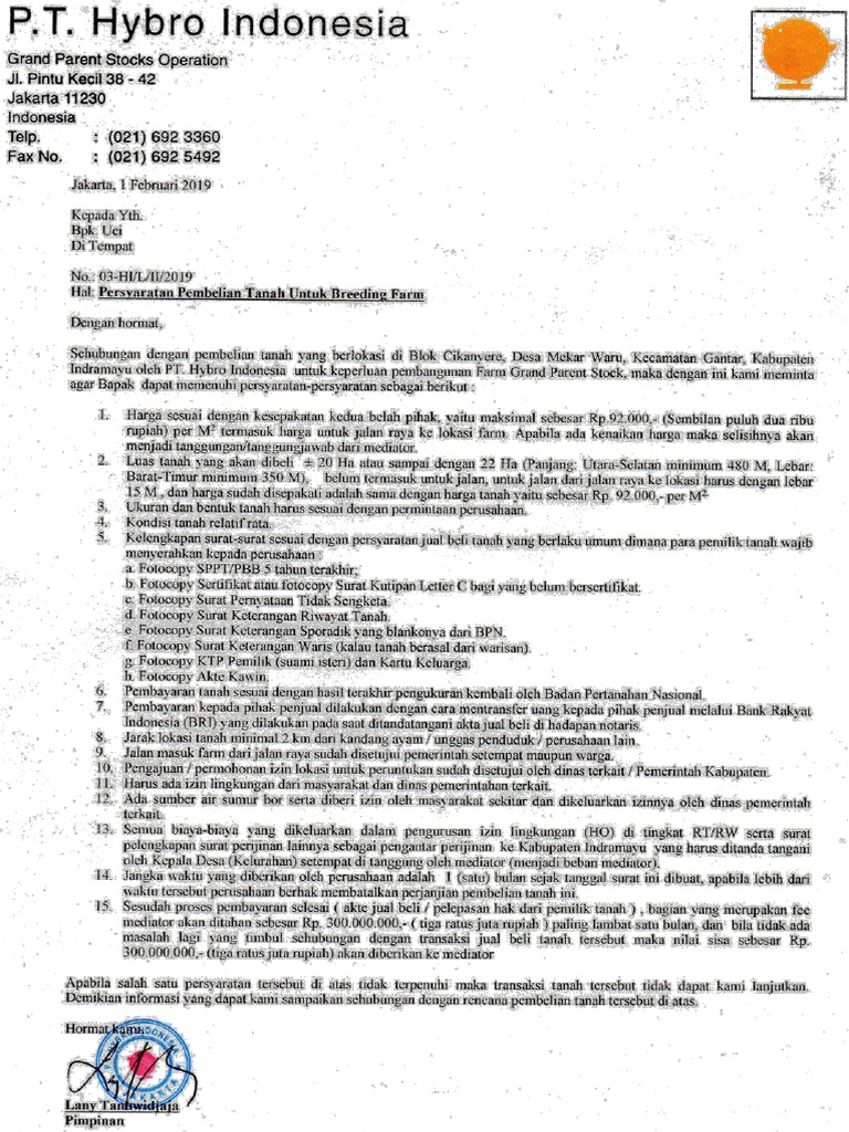 Hybro Indonesia | PDF