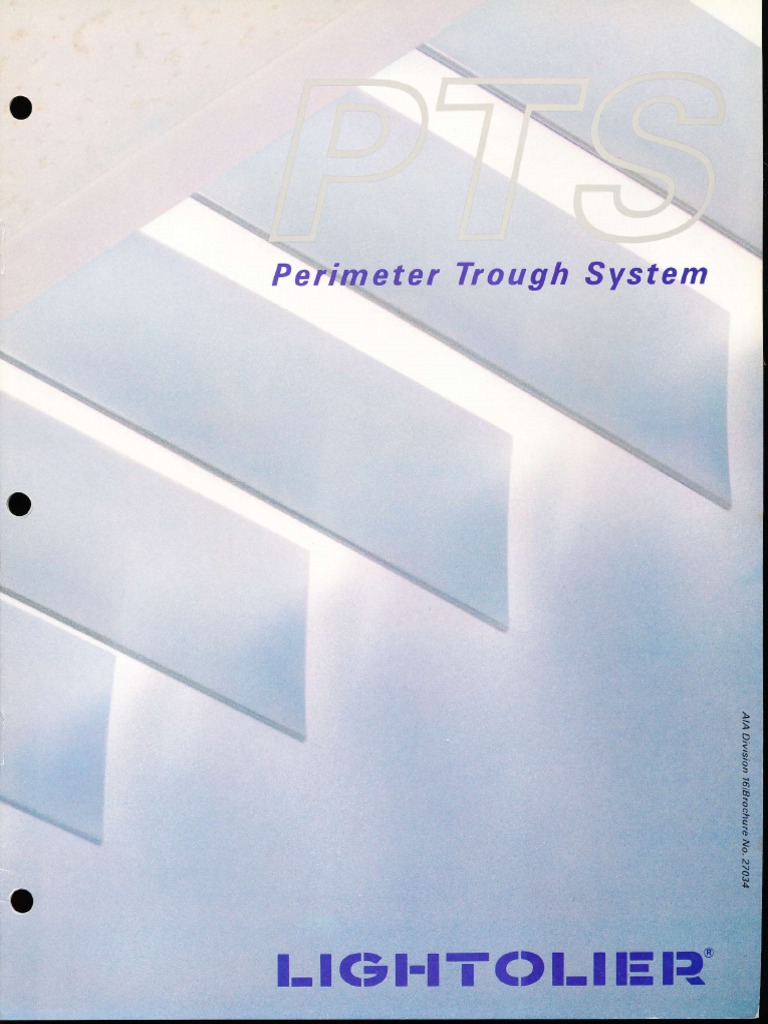 Lightolier PTS Perimeter Trough System Brochure 1979 | PDF | Lighting ...