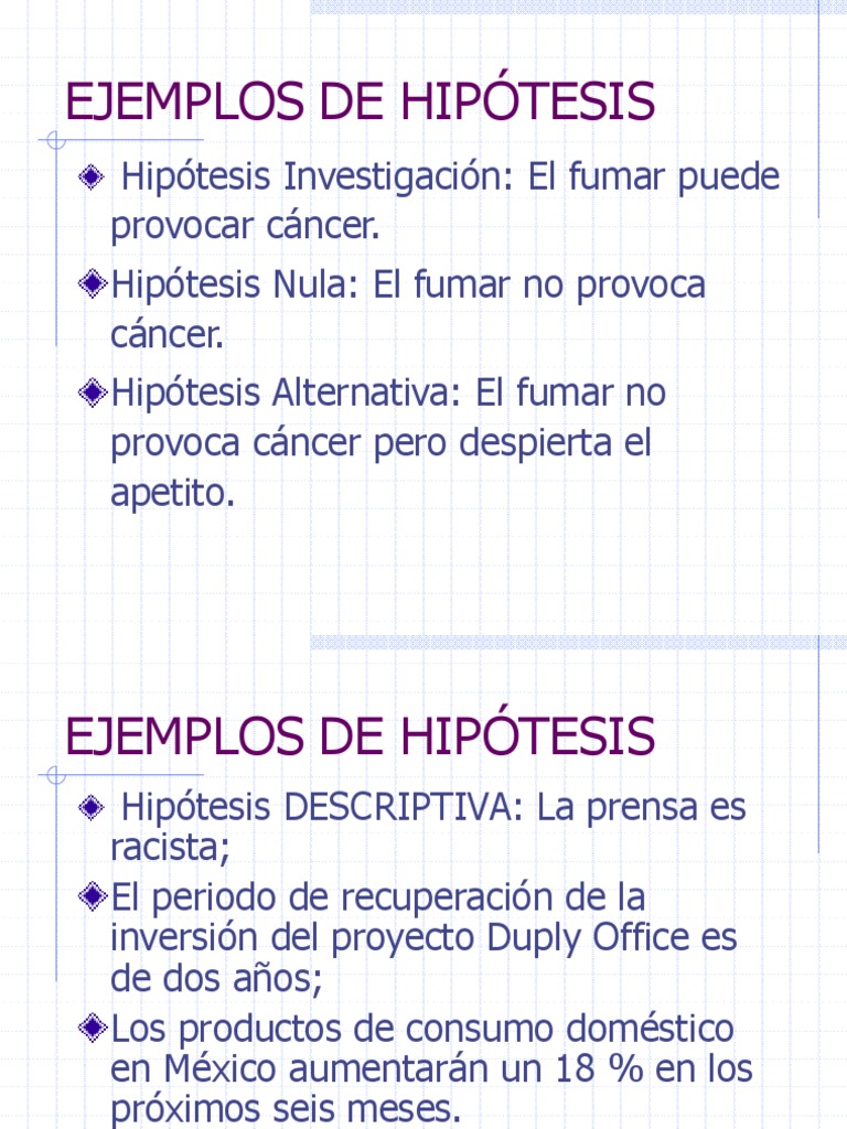 Ejemplos de Hipótesis | PDF | Política | Ciencias sociales