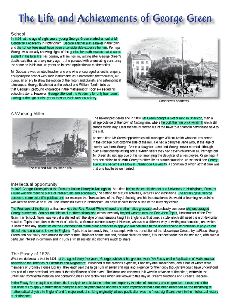 The Green of Green Function | PDF | Physics | Science