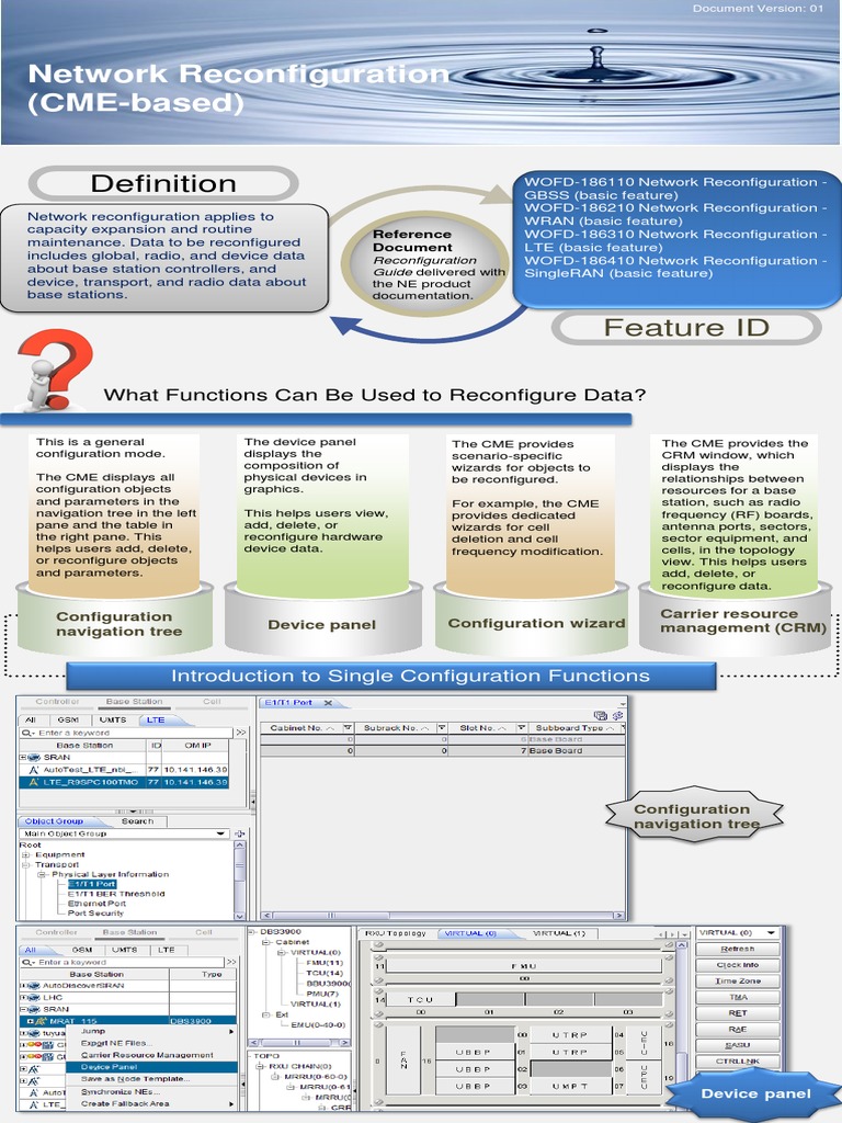 CME Network Reconfiguration | PDF | Base Station | Radio