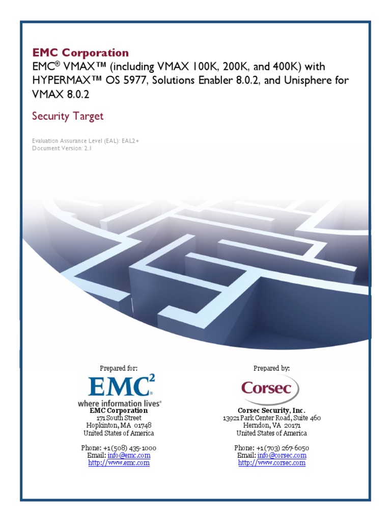 EMC VMAX™ (Including VMAX 100K, 200K, and 400K) With HYPERMAX™ OS 5977 ...