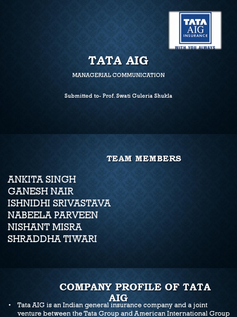 An Insightful Look into Tata AIG's Operations, Culture and Career ...