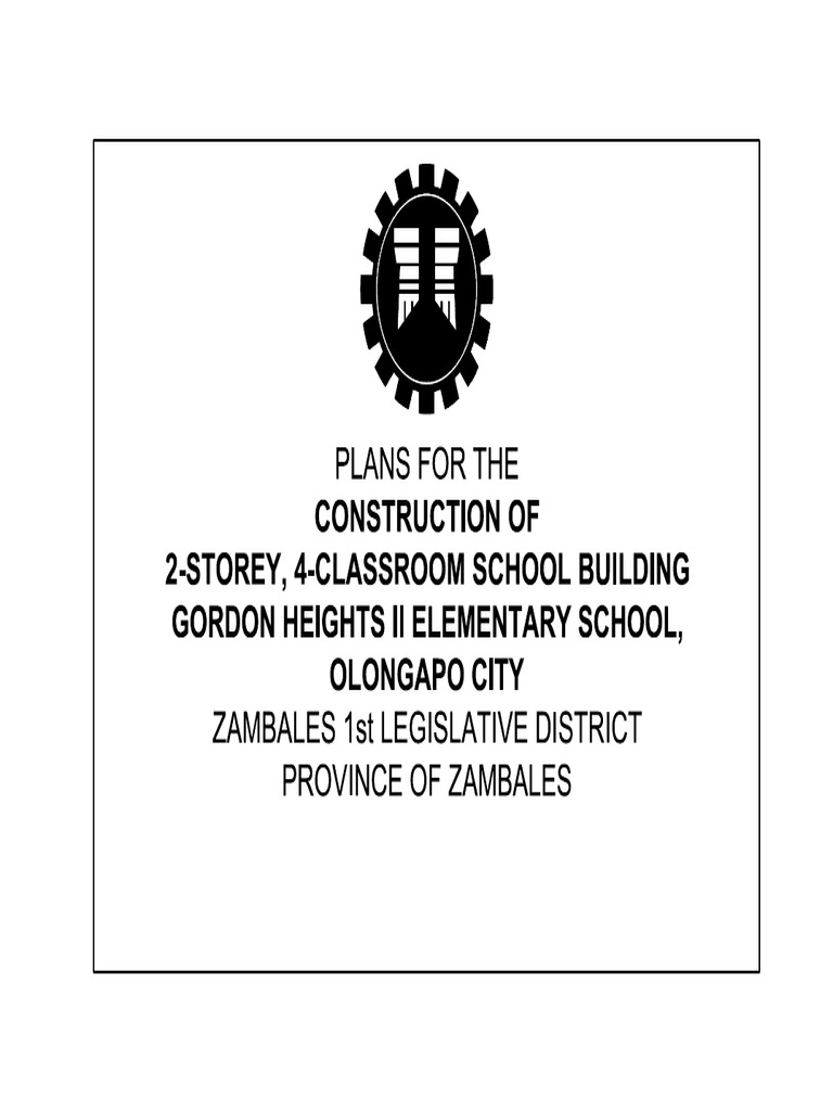 Typical Plan For Construction of 2 STOREY, 4 CLASSROOM PDF | PDF ...