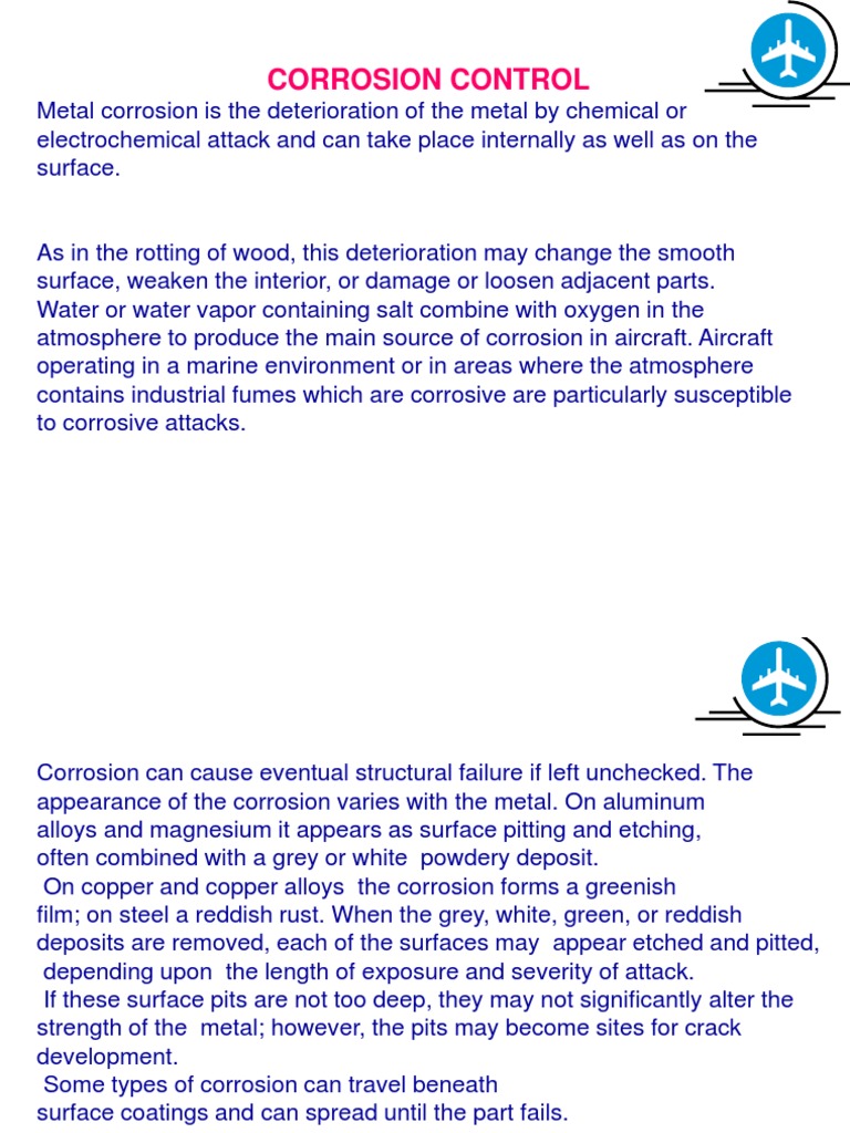 Aircraft Corrosion Control Methods | PDF | Corrosion | Metals