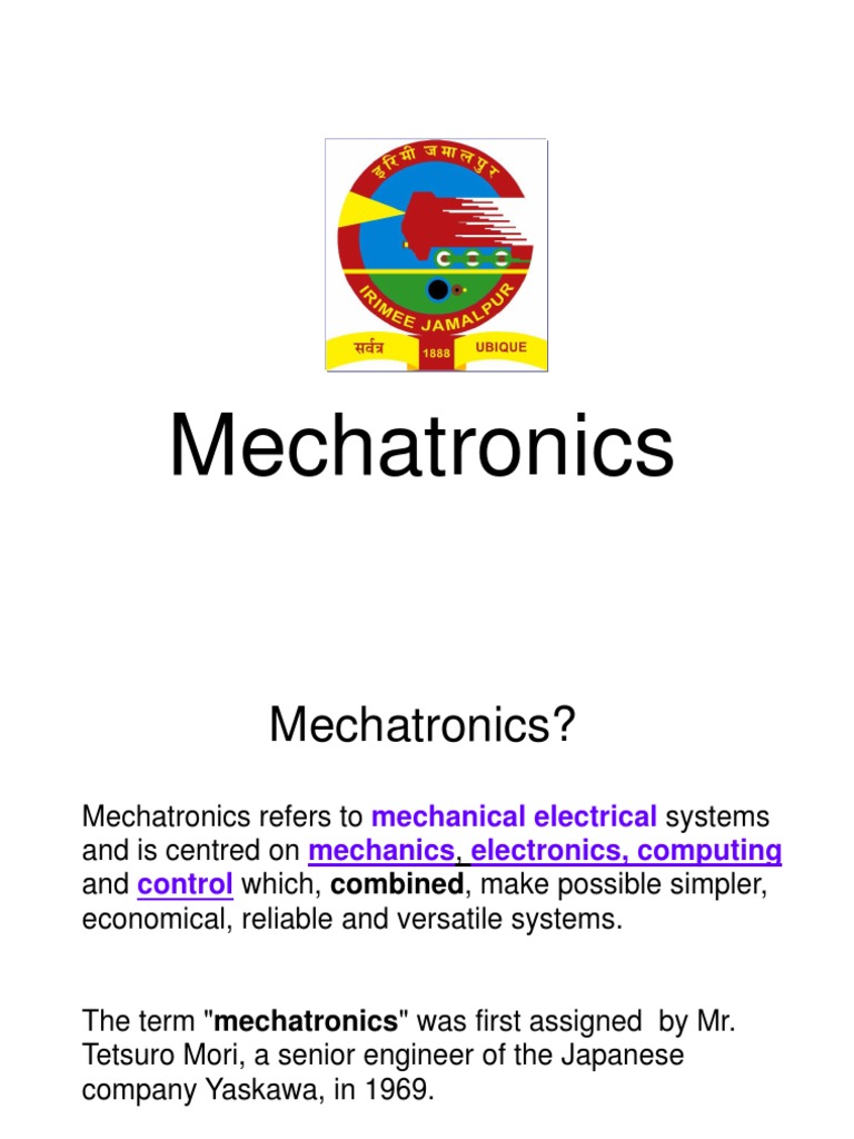 Mechatronics PDF | PDF | Mechatronics | Embedded System