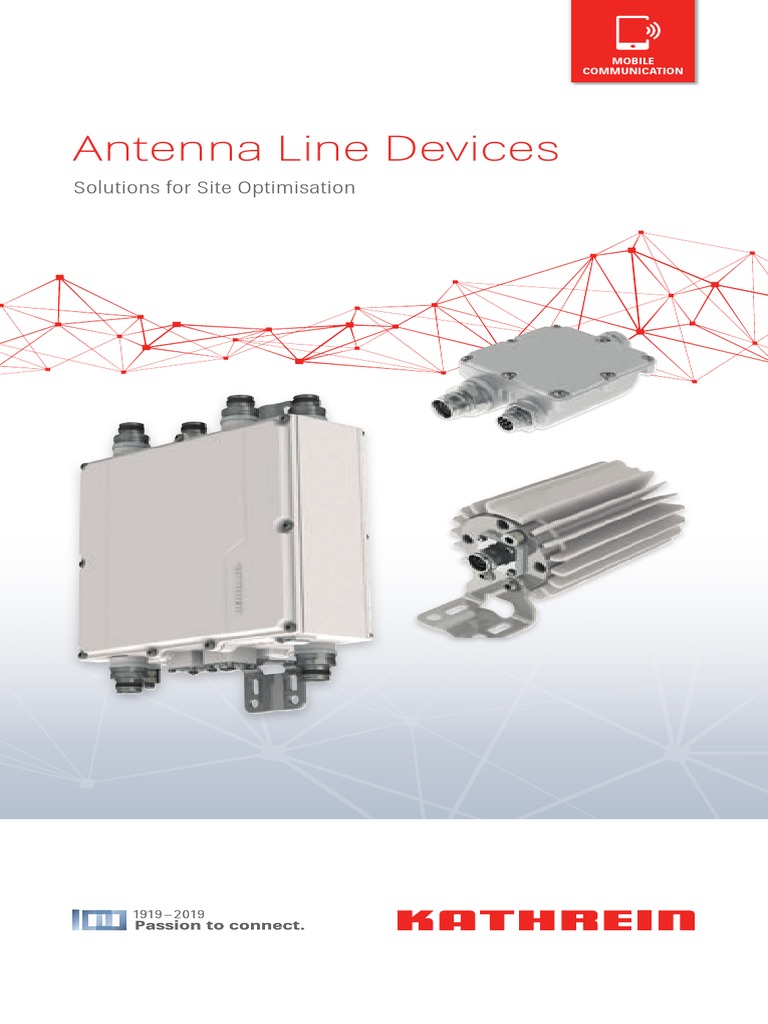 Kathrein Antenna Line Devices | PDF | Antenna (Radio) | Electricity