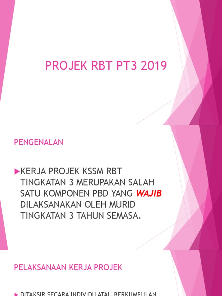 Projek RBT Pt3 2019 | PDF