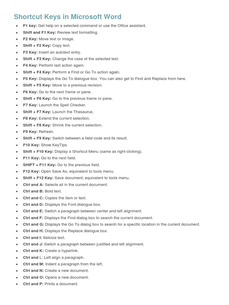 Computer All Shortcuts | PDF | Tab (Gui) | Control Key