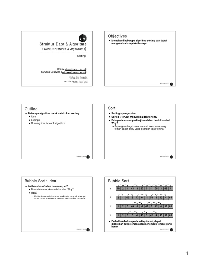 Struktur Data & Algoritme Objectives | PDF | Arithmetic | Areas Of ...