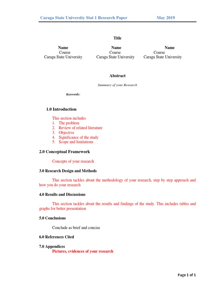CSU Stat 1 Research Paper May 2019 | PDF