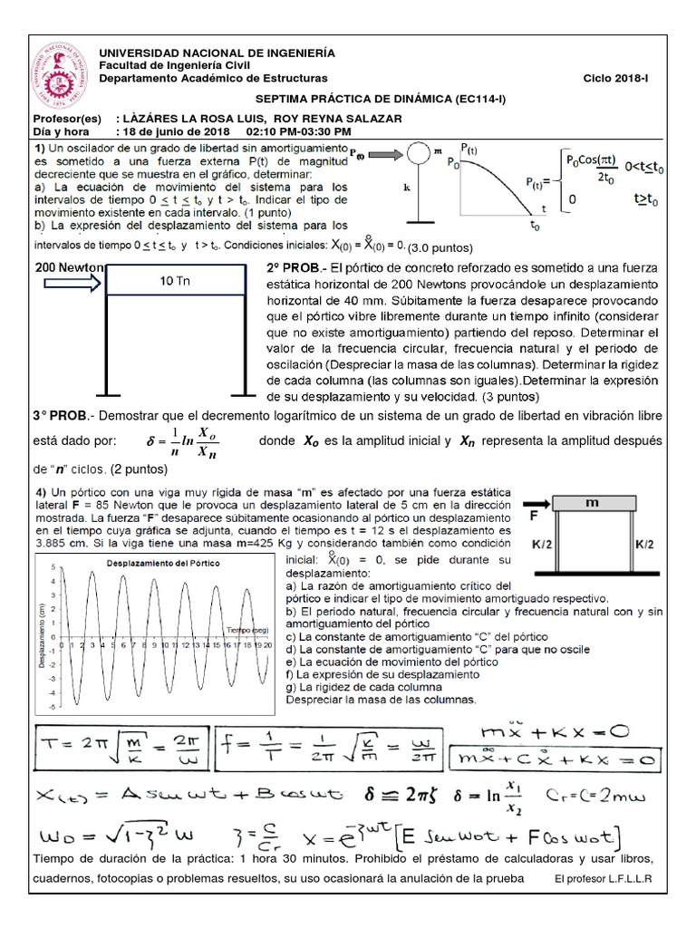 Practica7 2018 1 - I PDF | PDF | Métodos y materiales de enseñanza | Ciencia y matemáticas