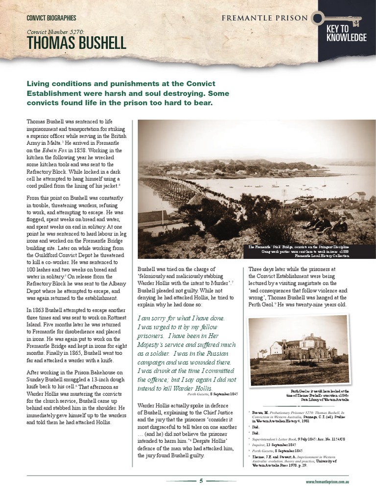 Thomas Bushell | PDF | Misconduct | Crime & Violence