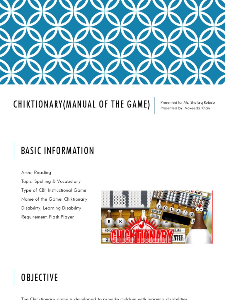 Spelling Game for Learning Disabilities | PDF
