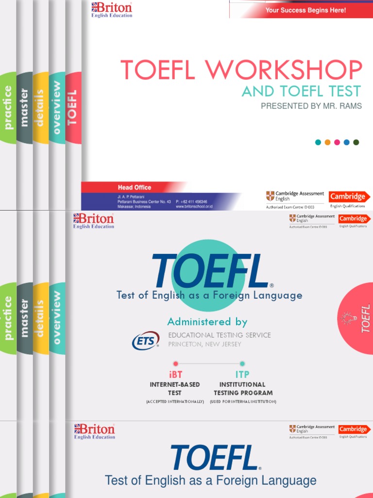 TOEFL WORKSHOP For Share PDF | PDF | Algae | Test Of English As A ...