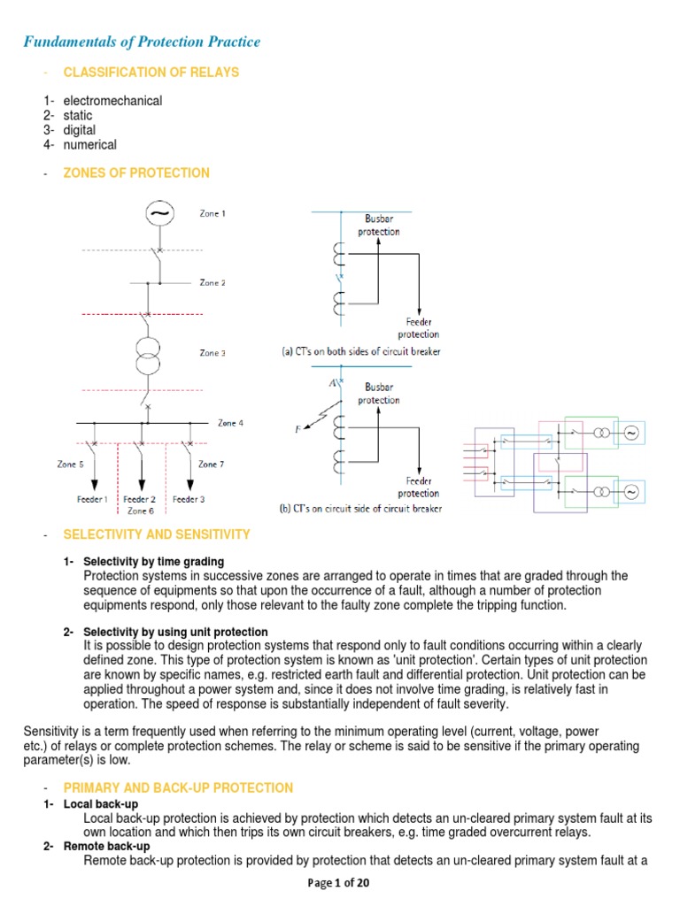 Fundamentals of Protection Practice | PDF | Relay | Transformer