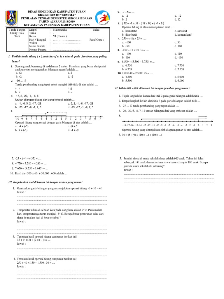 PTS 1 MTK KLS 6 | PDF