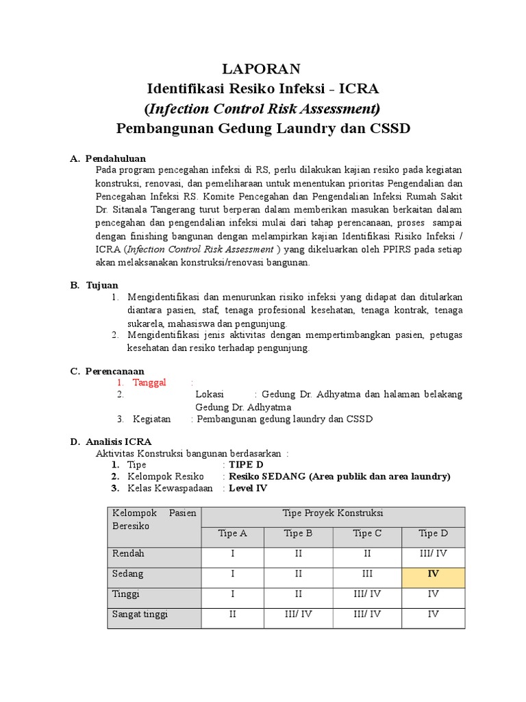 ICRA-PCRA Pembangunan Gedung Laundry Dan CSSD | PDF