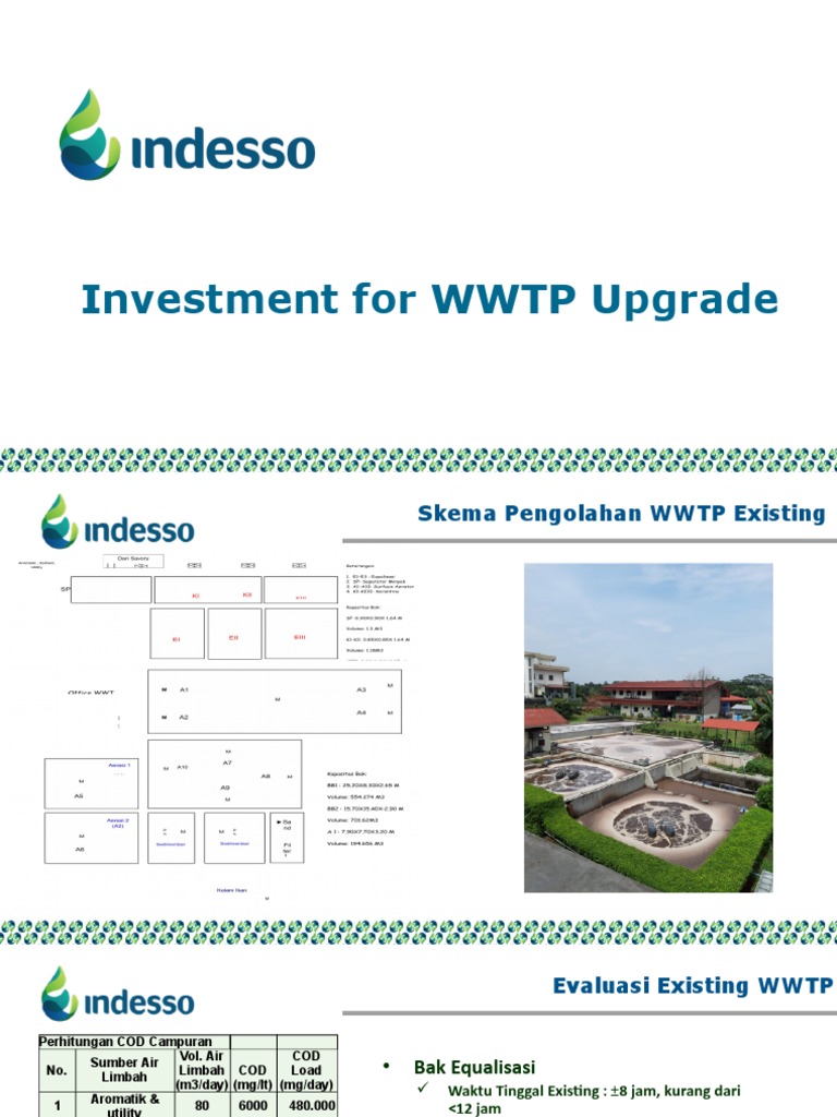 WWTP Upgrade Investment Proposal | PDF | Fresh Water | Sewerage