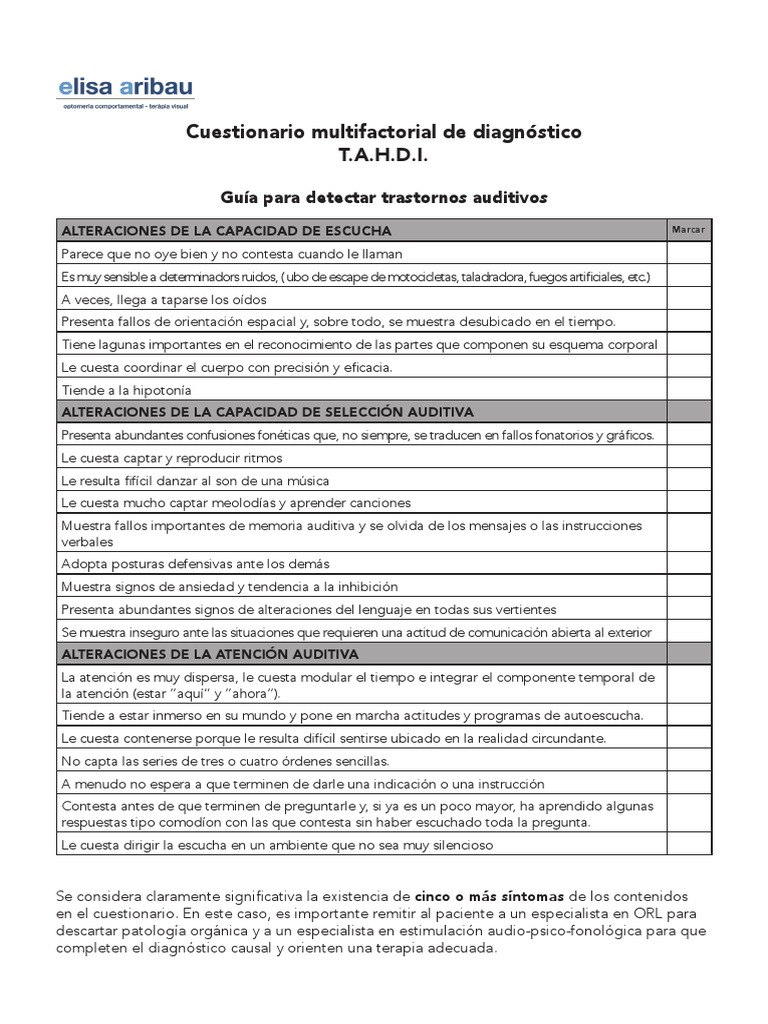 Cuestionario | PDF | Ansiedad | Especialidades Medicas