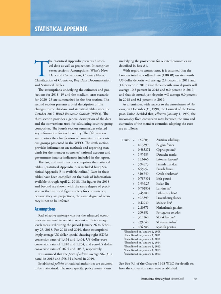 Statistical Appendix Statistical Appendix: Assumptions | PDF | Exchange ...