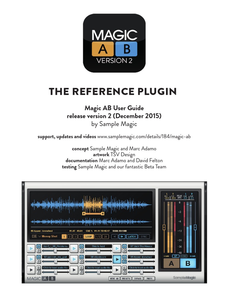 The Reference Plugin: Magic AB User Guide Release Version 2 (December ...
