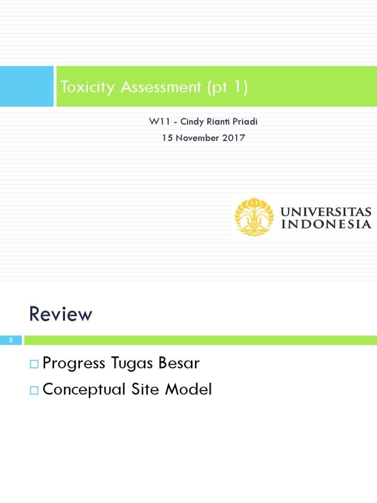 W11 Toxicity Assessment | PDF | Toxicity | Toxicology