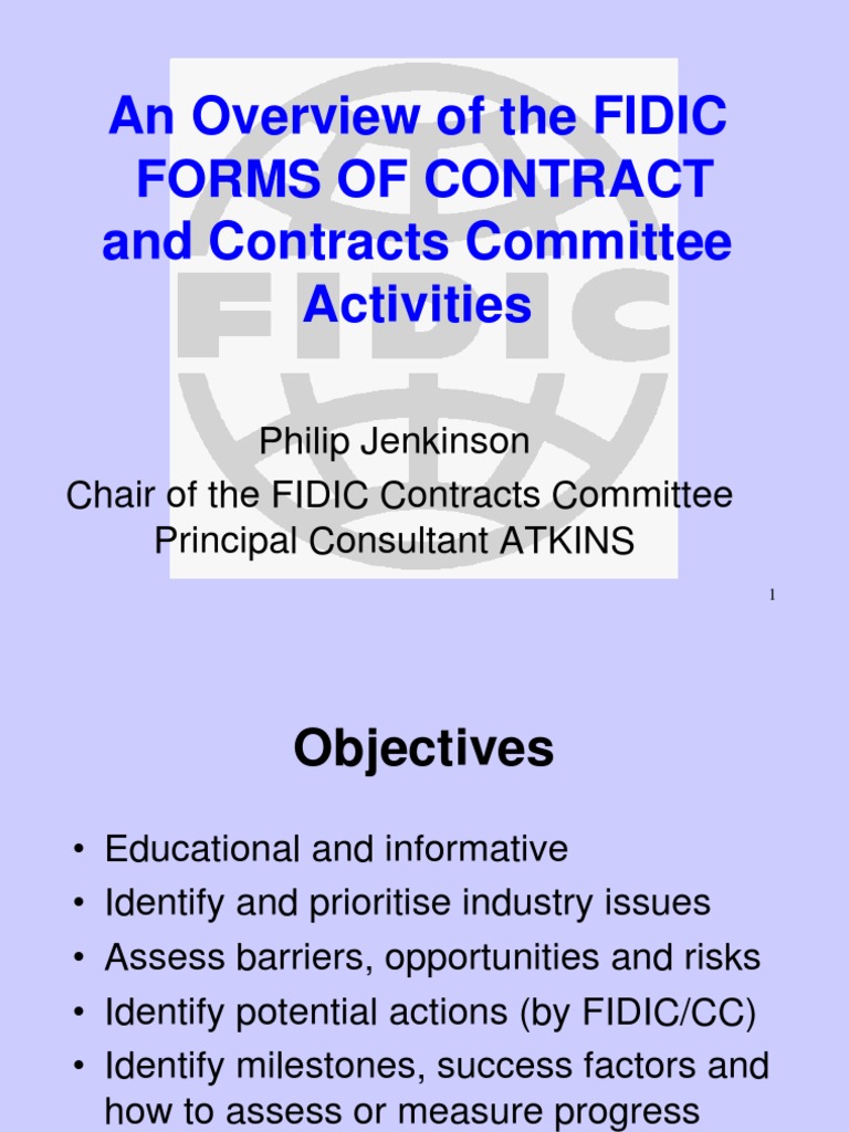 FIDIC Contract | PDF | Adjudication | Employment