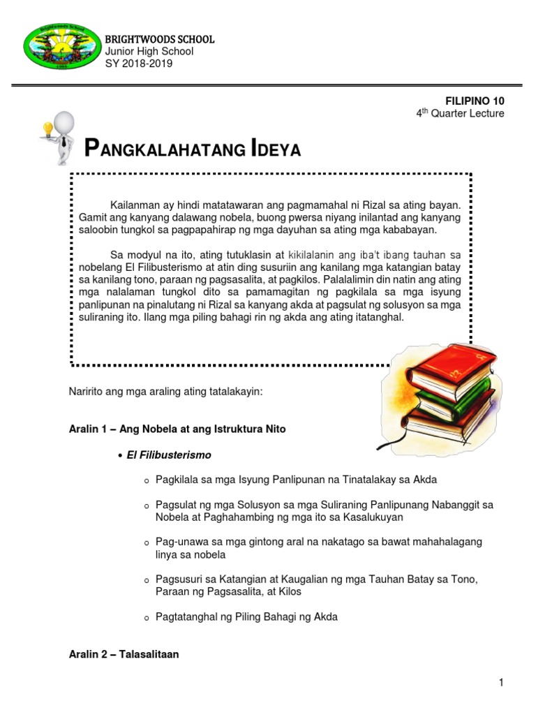 FIL 10 Q4 Lecture | PDF