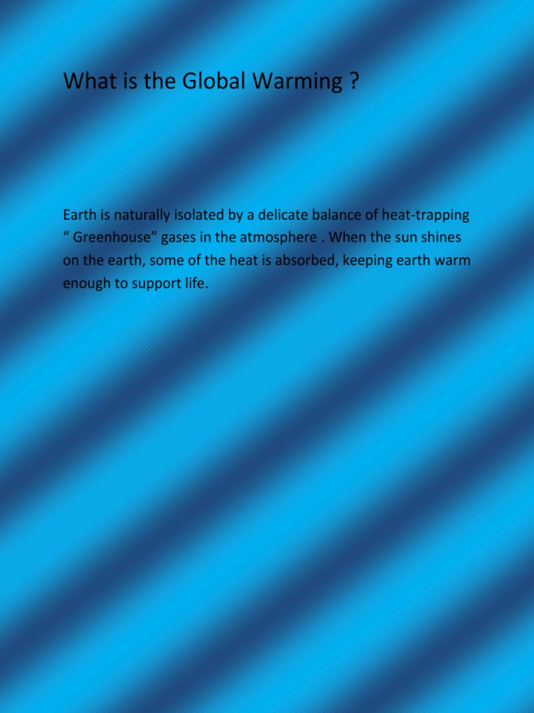 Understanding Global Warming Basics | PDF