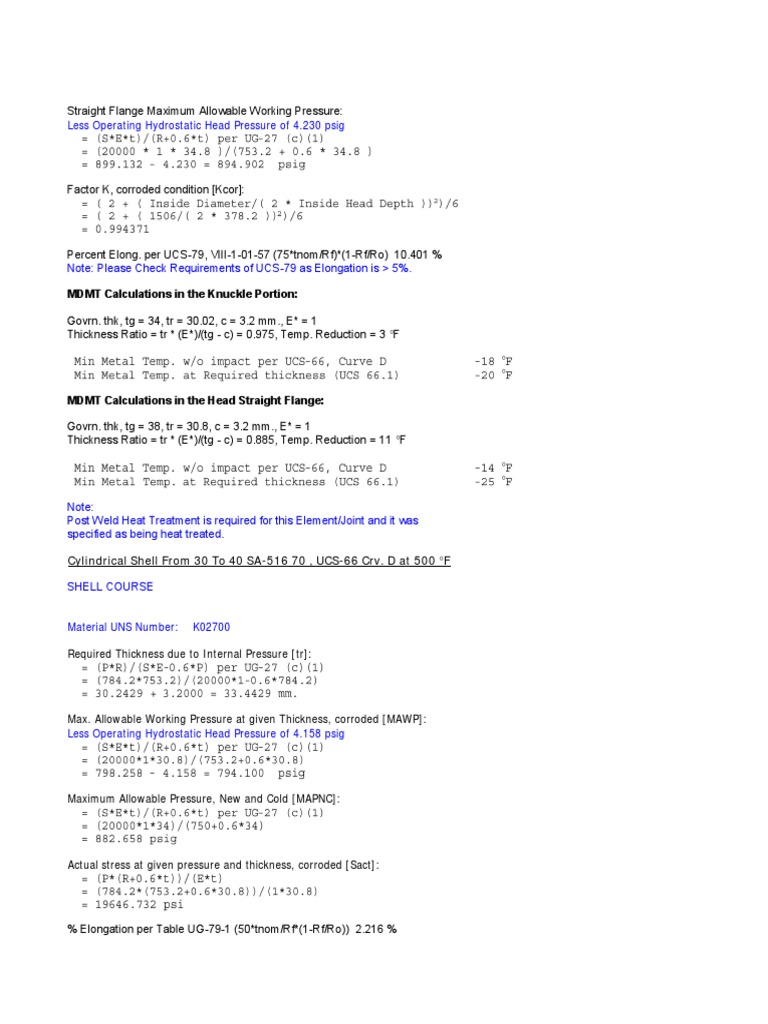 MDMT Calculations in The Knuckle Portion | PDF | Science & Mathematics