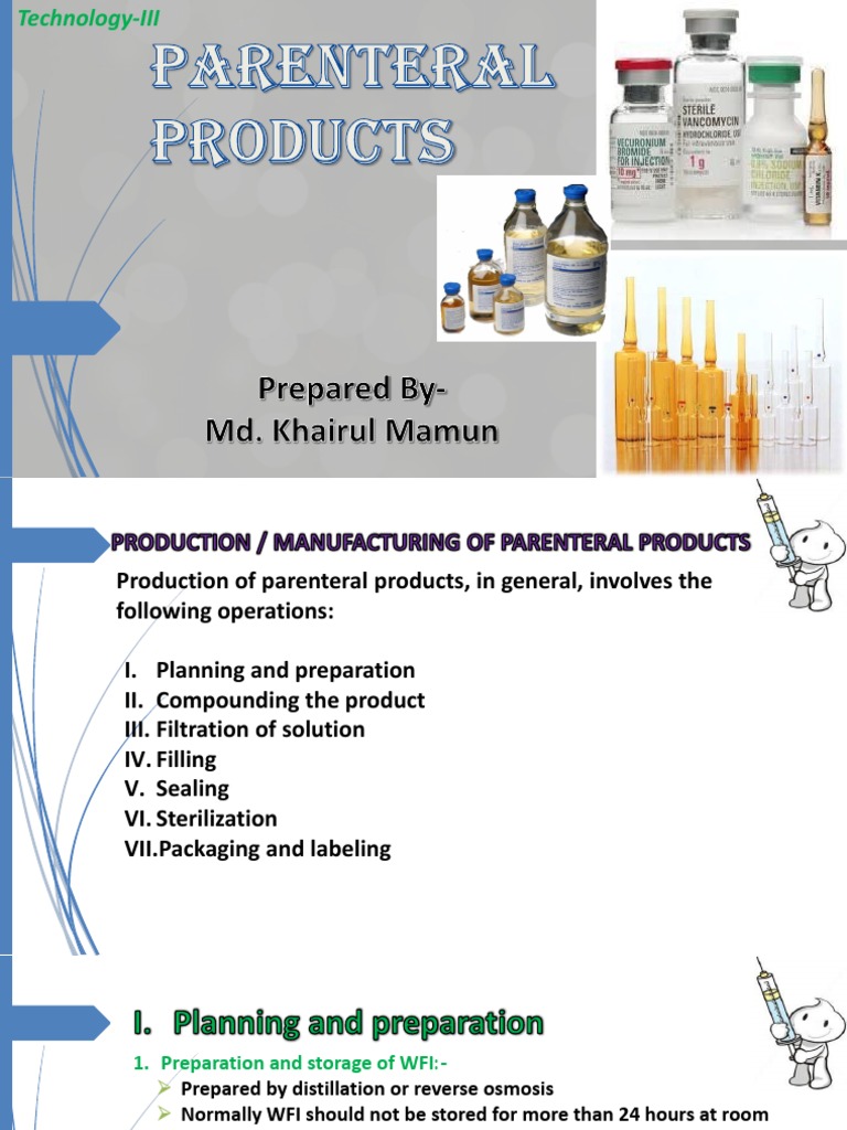 Parenteral PPT (Part-3) | PDF | Sterilization (Microbiology) | Filtration